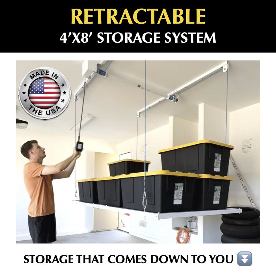 Retractable Storage — Open Door Garage