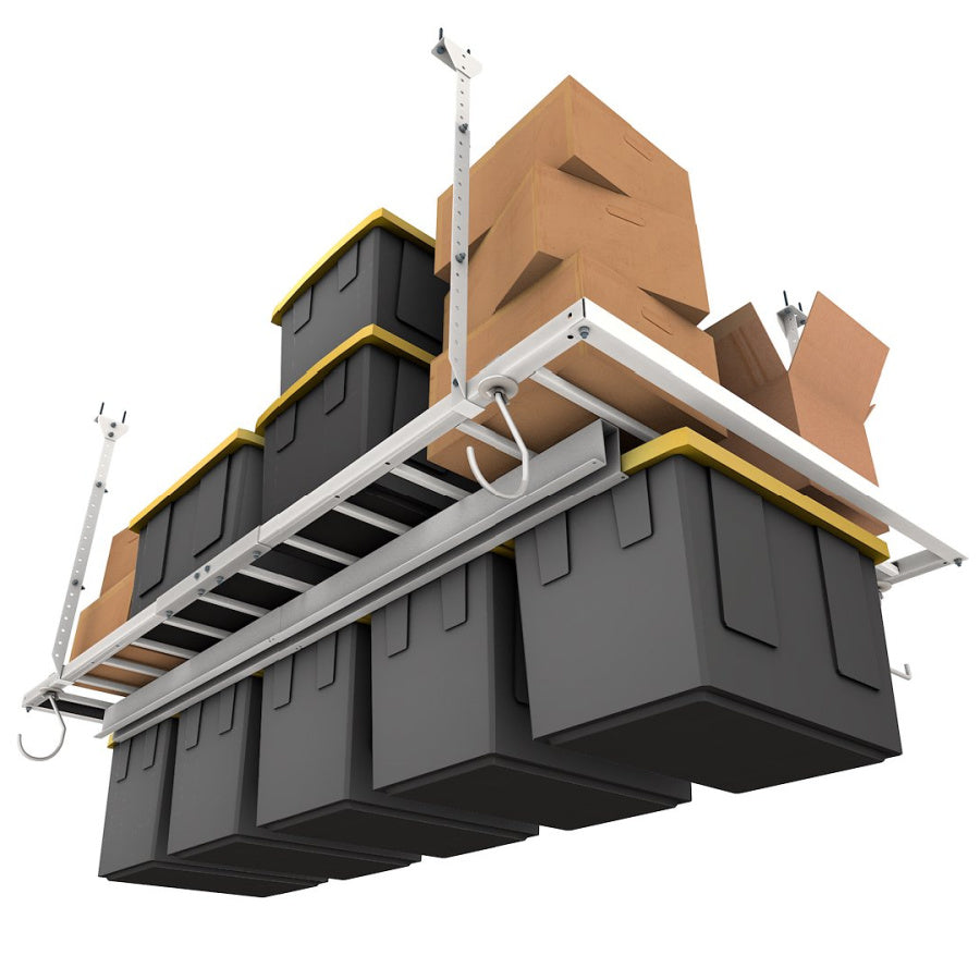 EZ Garage Storage Heavy Duty 3 in 1 Overhead Storage System — Open Door ...